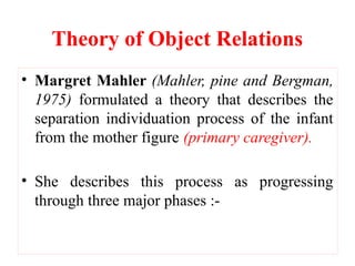 theory of object relations is a very important theory in psychology ...