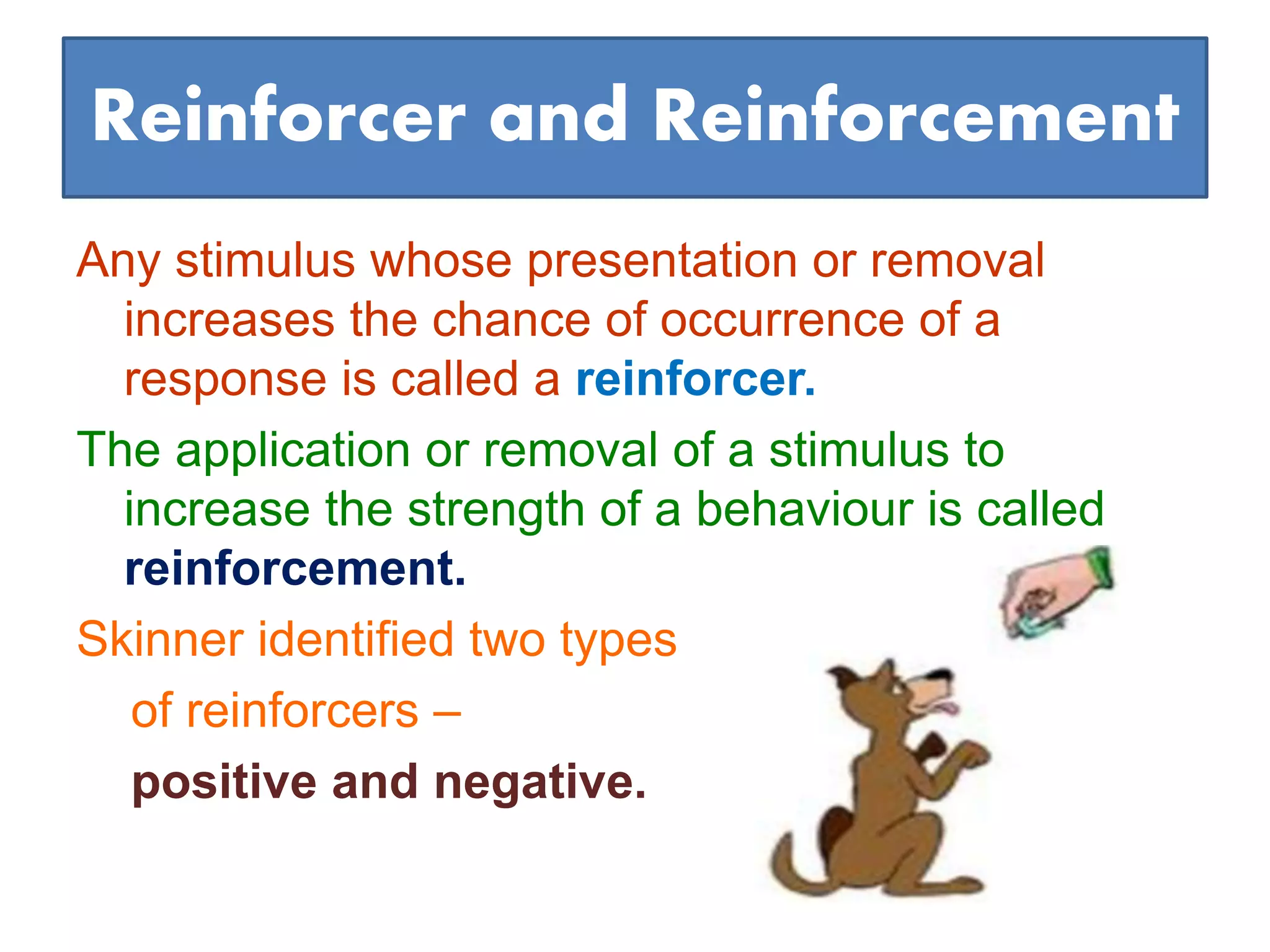 Theory of Operant Conditioning - B F Skinner | PPTX