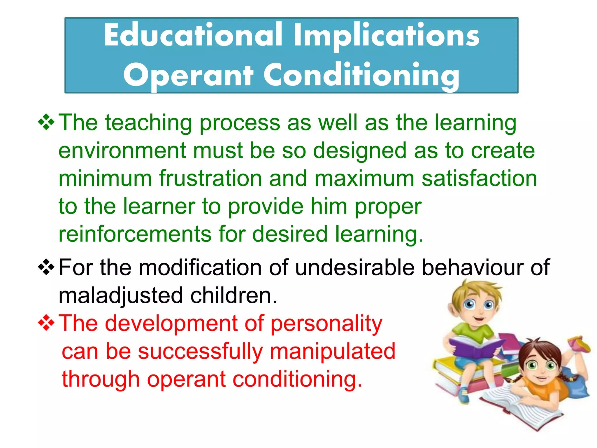 Theory of Operant Conditioning - B F Skinner | PPTX