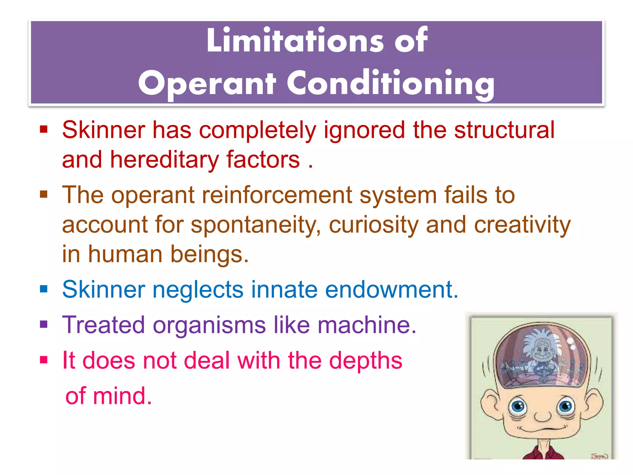 Theory of Operant Conditioning - B F Skinner | PPTX