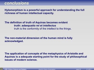 Aquinas' Theory of Perception | PPT