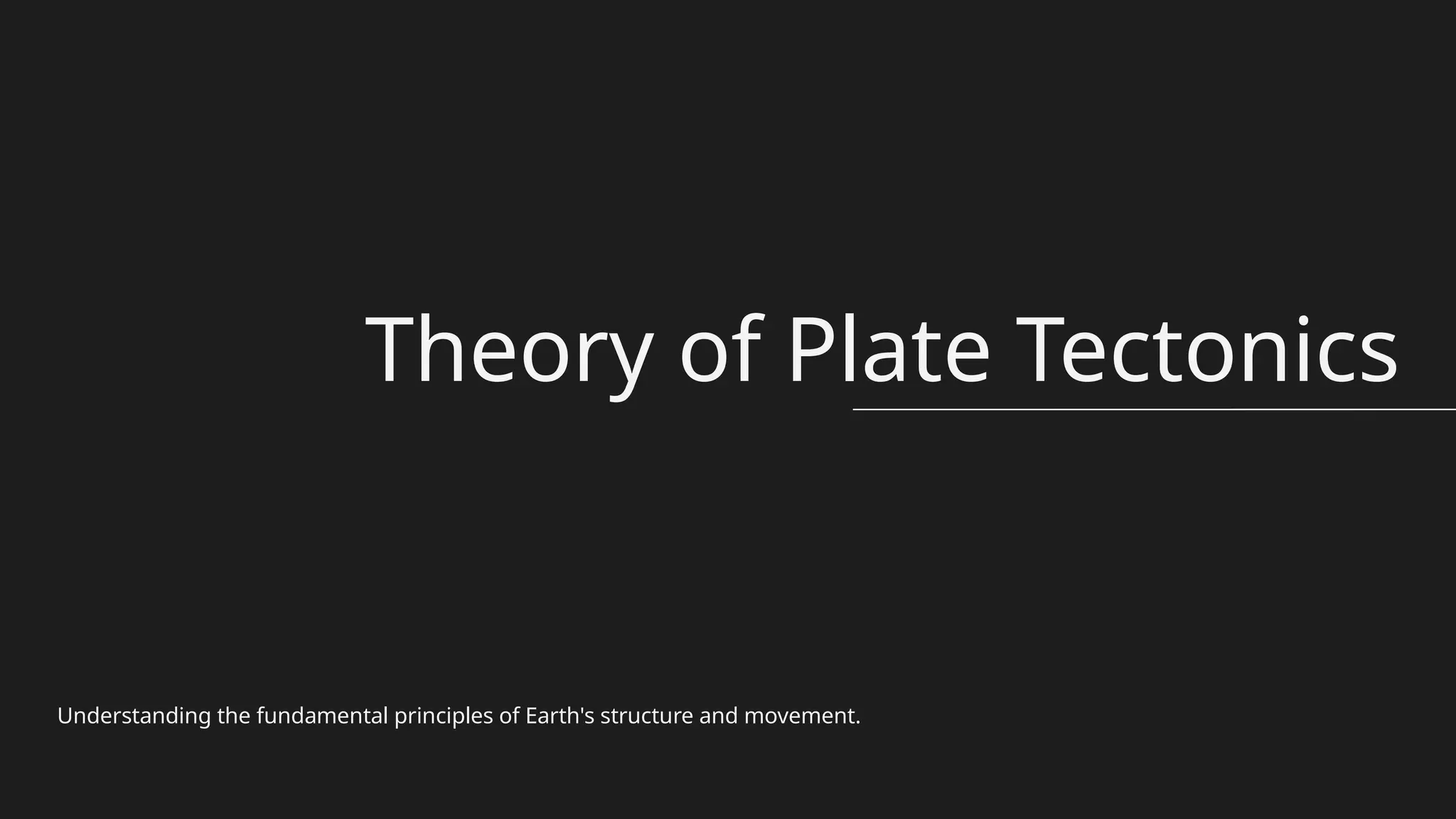 Theory of Plate Tectonics everything you need to learn about the earth ...
