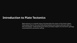 Theory of Plate Tectonics everything you need to learn about the earth ...