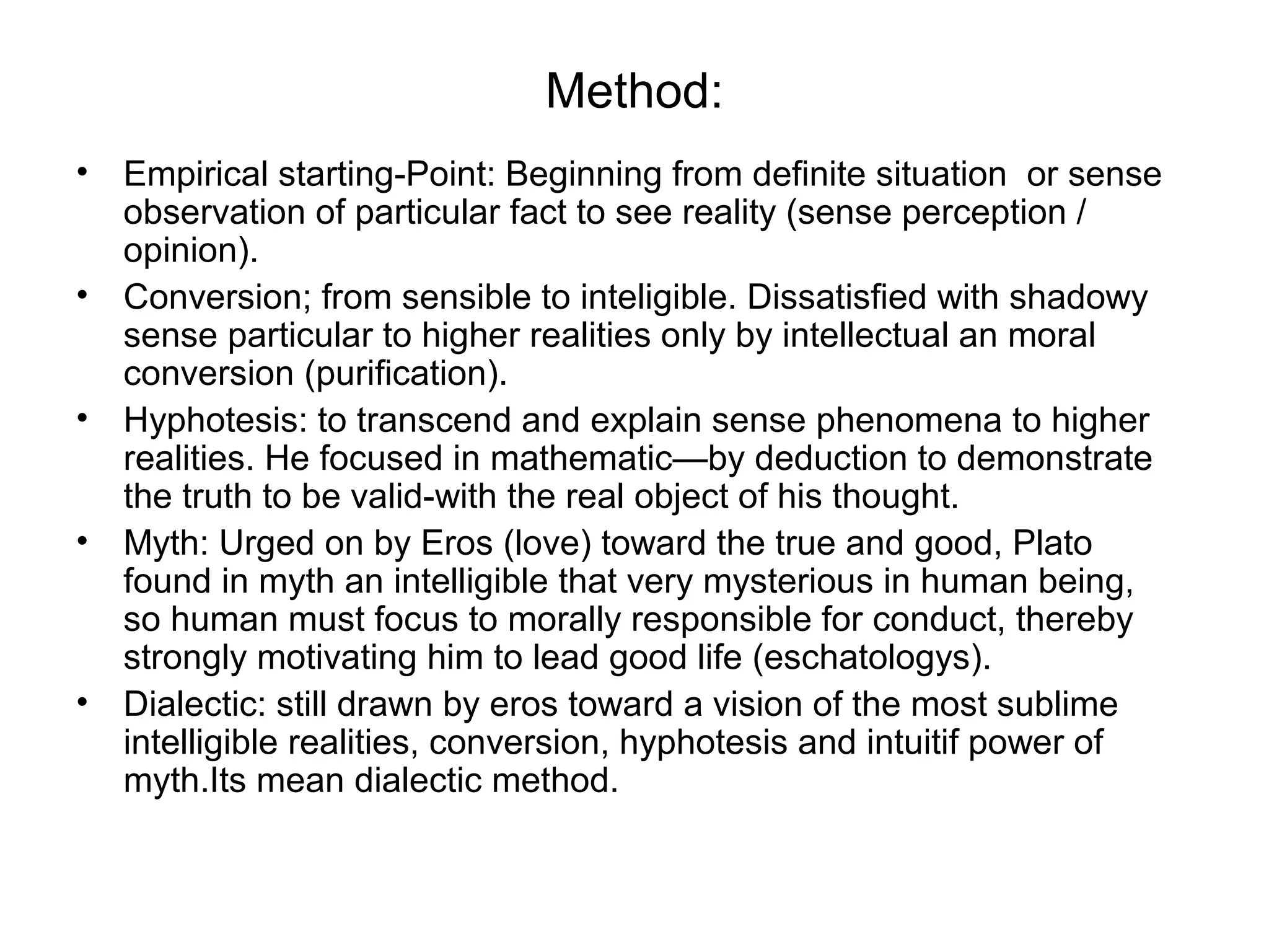 Theory of Plato’s Idea | PPT