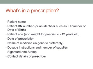 Theory of prescription 1 hour (updated 2020) | PPT