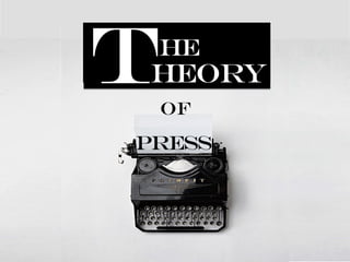 Theory of press (Kelompok F) | PDF