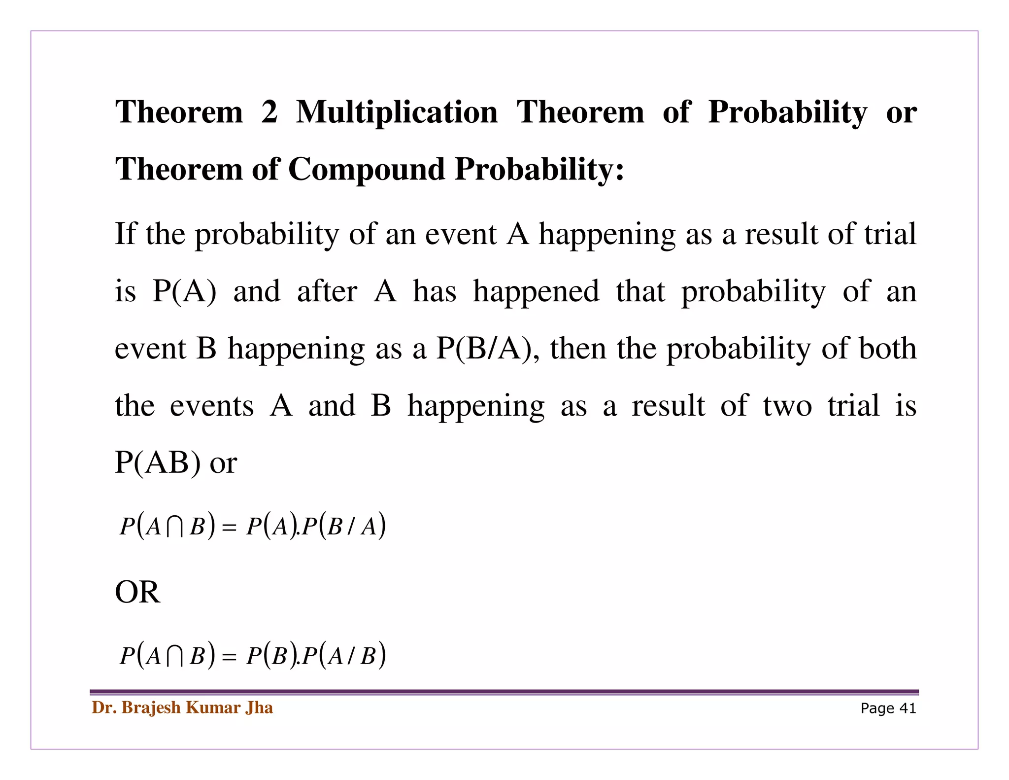 Theory of probability | PDF