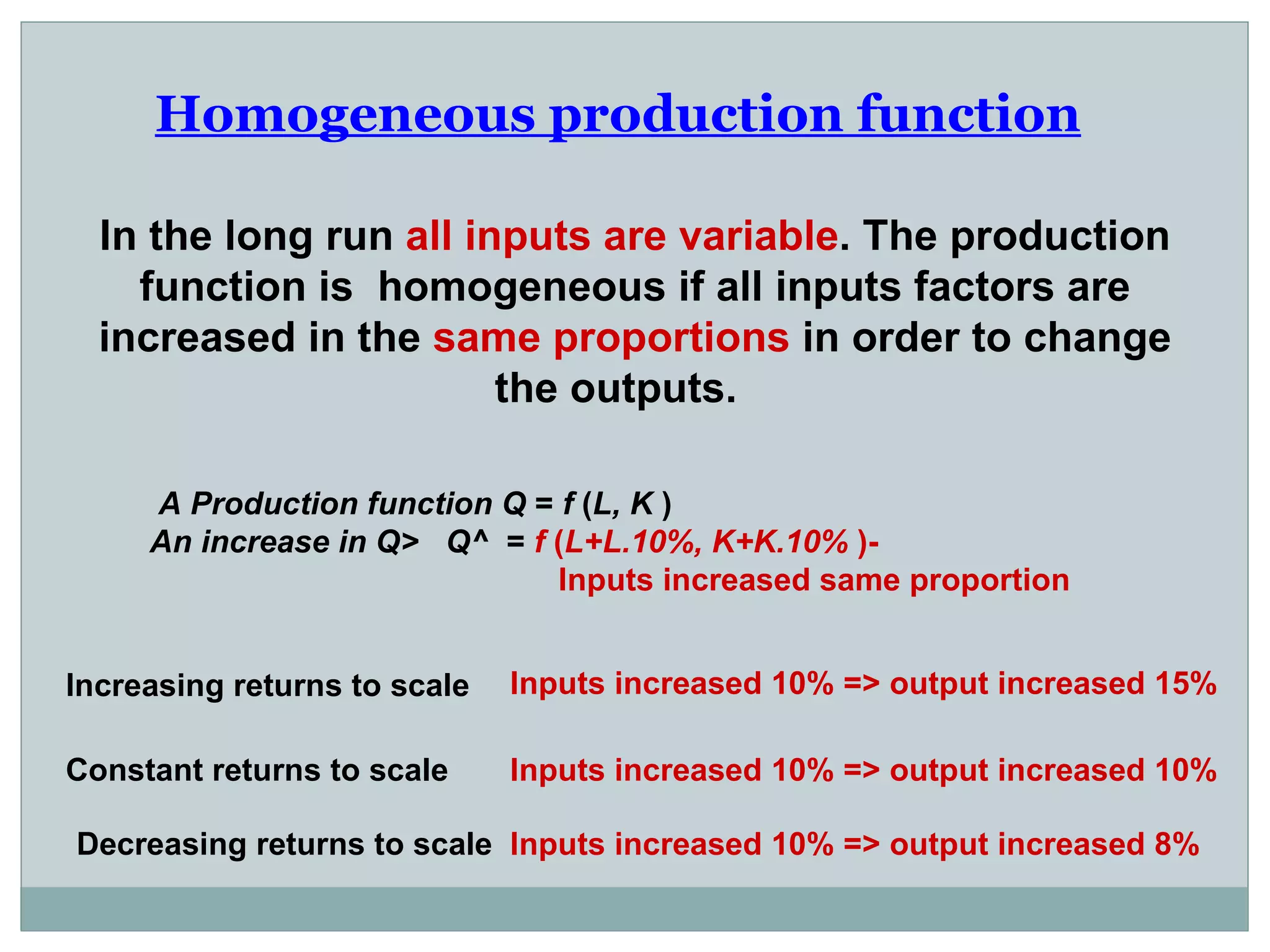 Theory of Production | PPT