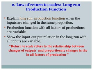 Theory of Production | PPT