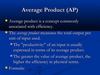 Theory of production | PPT