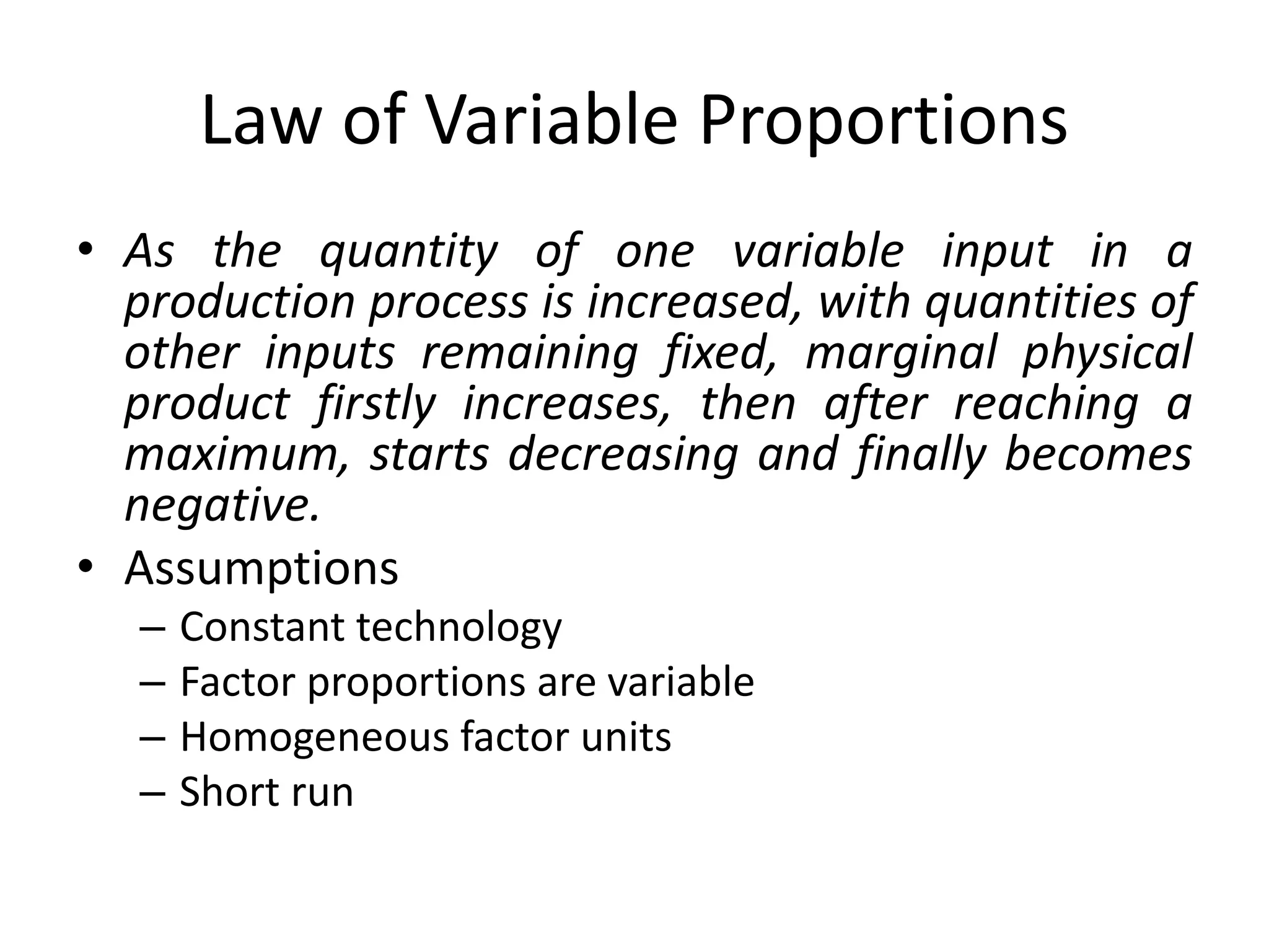 Theory of Production | PPTX
