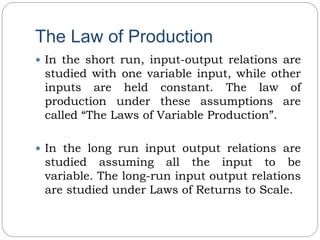 Theoryofproduction | PPTX