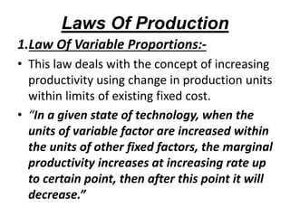 Theory of production | PPTX