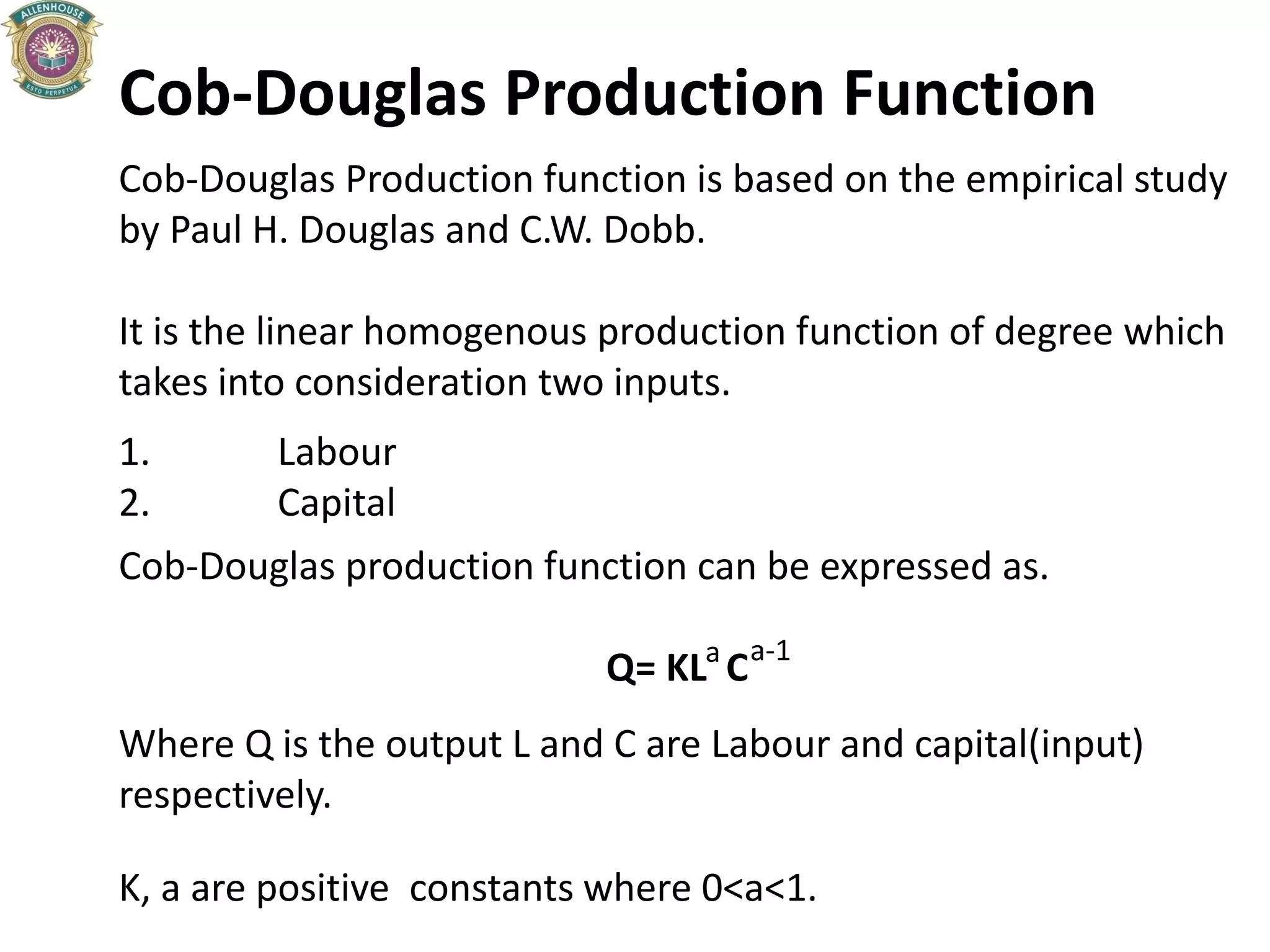 Theory of production | PPTX