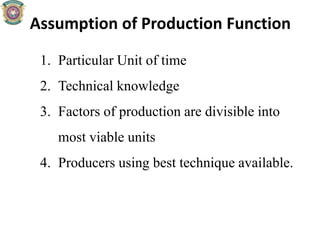 Theory of production | PPTX