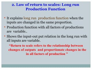 Short and long run production functions | PPT