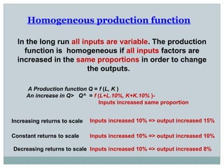 Short and long run production functions | PPT