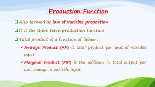 Theory of Production | PPTX