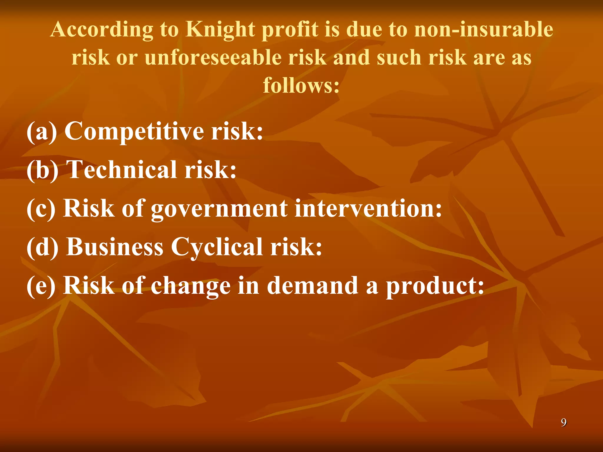 Theory of Profit | PPT