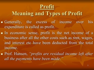 Theory of Profit | PPT