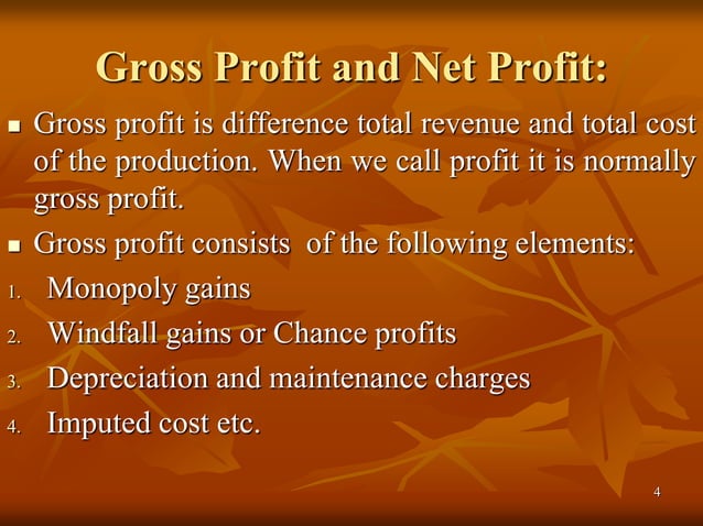 Theory of Profit | PPT | Stocks and Bonds | Personal Investing