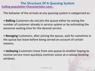 Theory of queues | PPTX