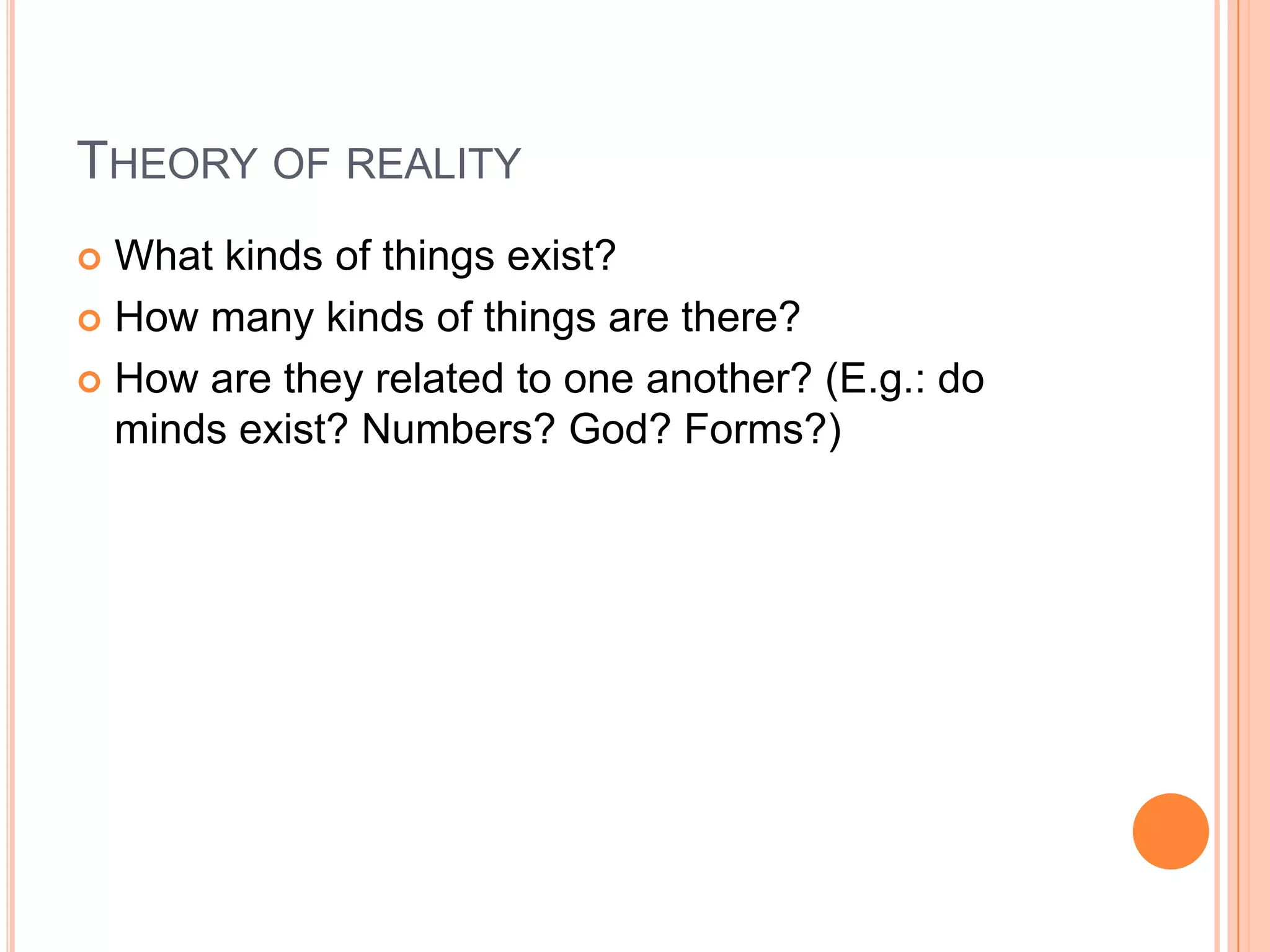 Theory of reality | PPT