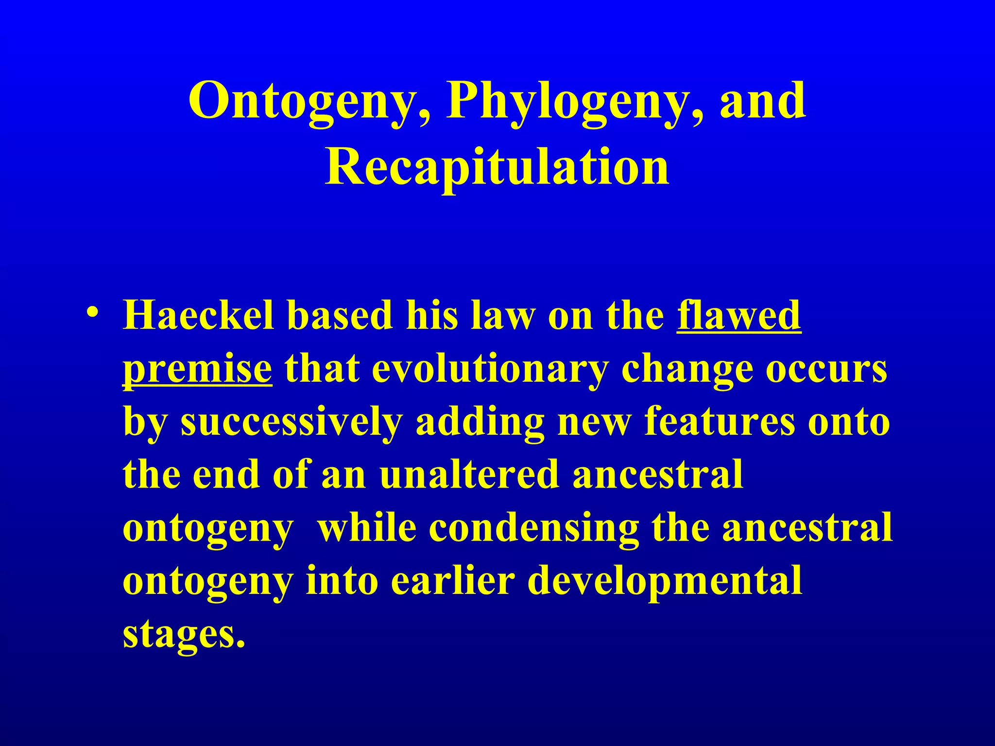 Theory of recapitulation | PPT