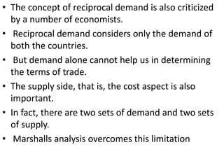 Theory of Reciprocal Demand and Terms of Trade ppt.pptx
