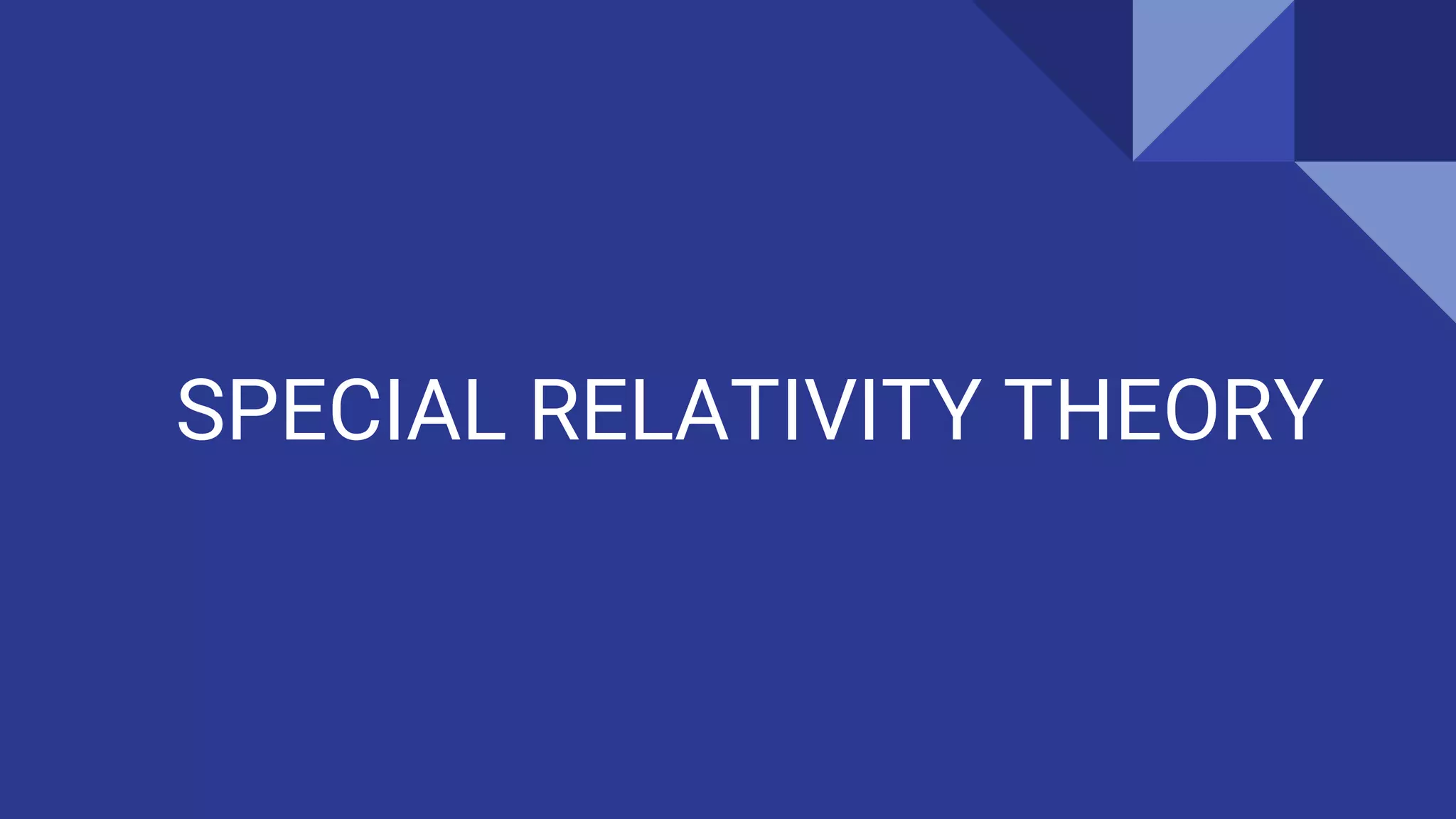 Theory of relativity | PPT