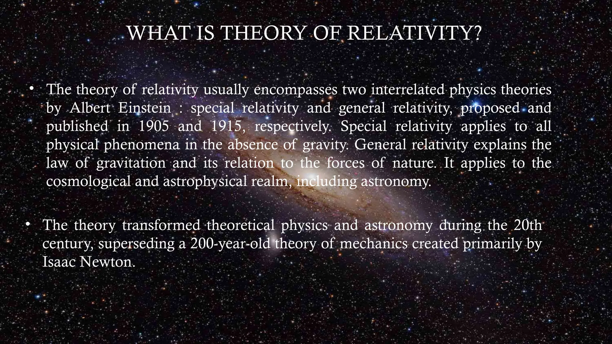 THEORY OF RELATIVITY seagaerhtrshsethehetwh | PPTX