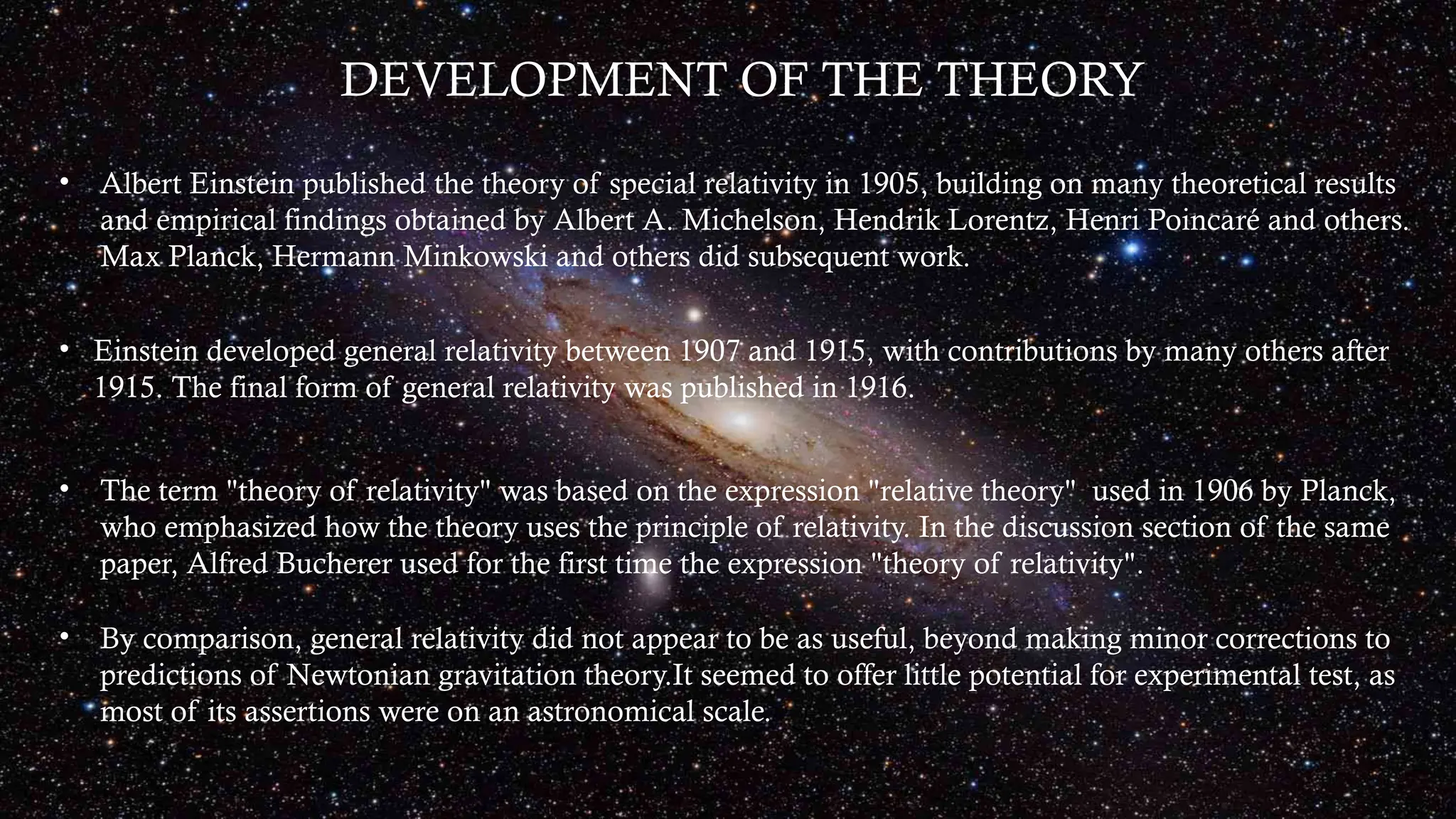 THEORY OF RELATIVITY seagaerhtrshsethehetwh | PPTX