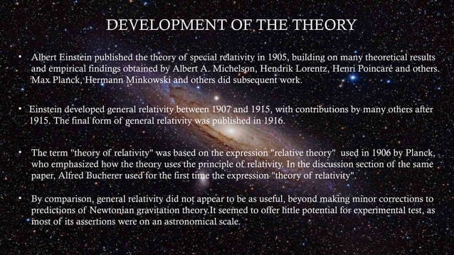 THEORY OF RELATIVITY seagaerhtrshsethehetwh | PPT