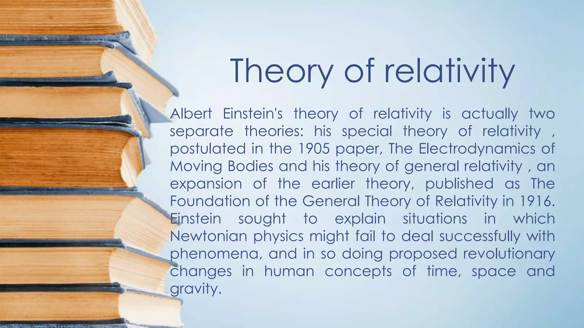 Theory of relativity | PPT