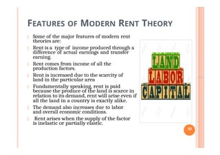 theory of rent. Assumptions Criticism, Scarcity and differential | DOCX