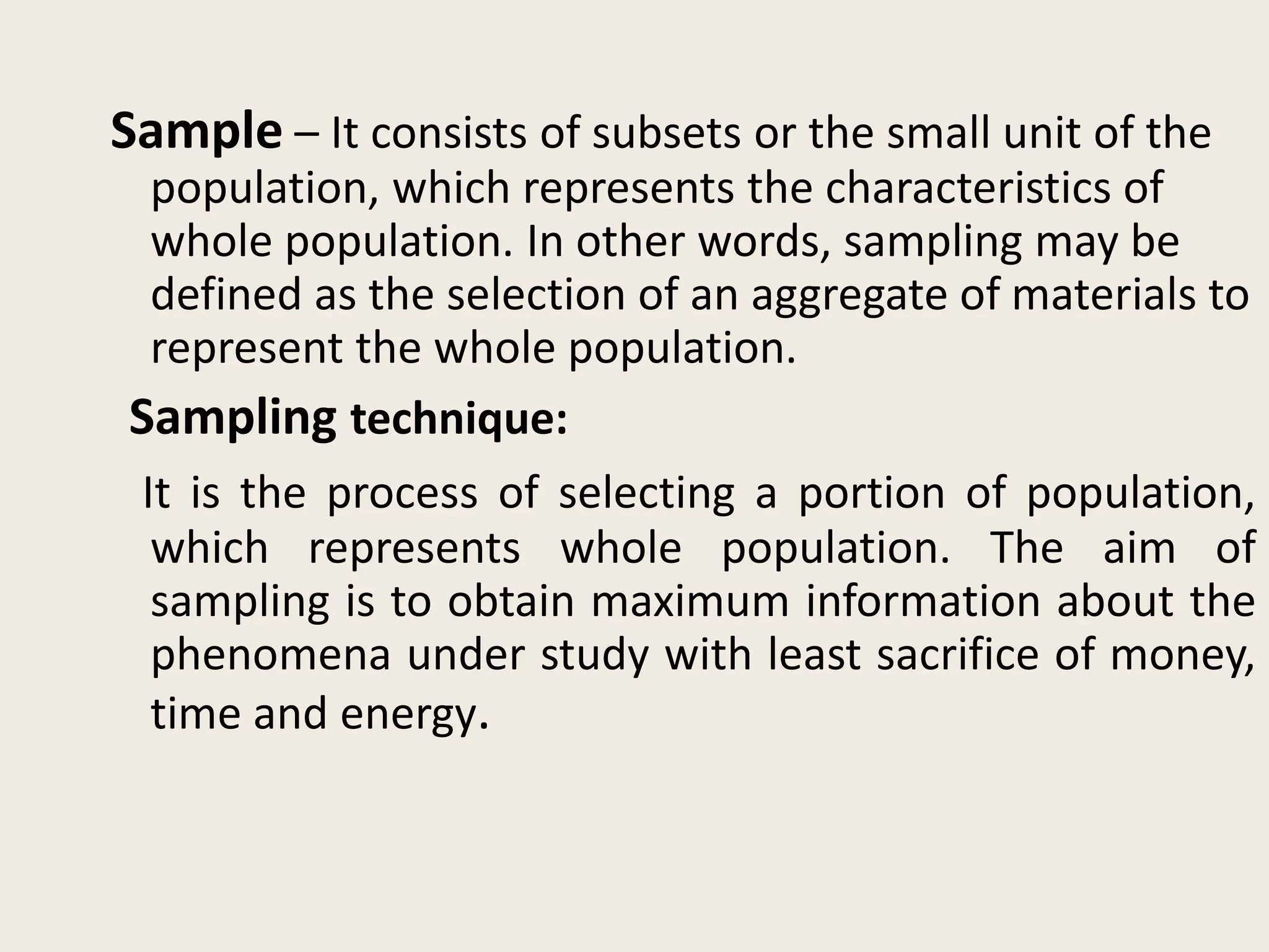 Theory of sampling | PPT