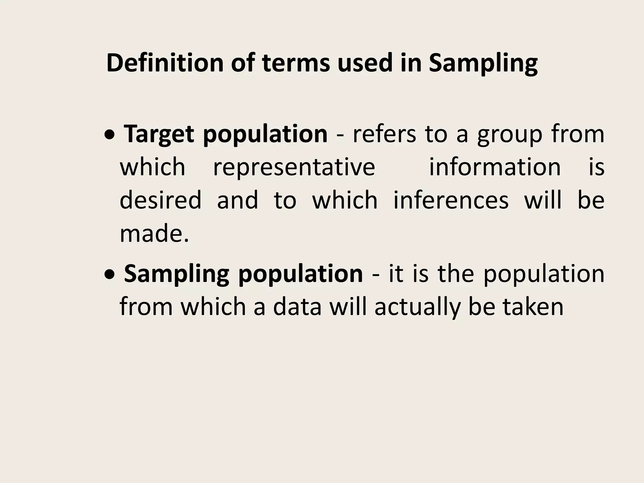 Theory of sampling | PPT