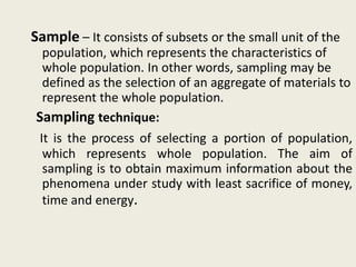 Theory of sampling | PPT