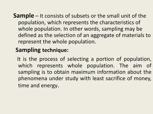 Theory of sampling | PPT