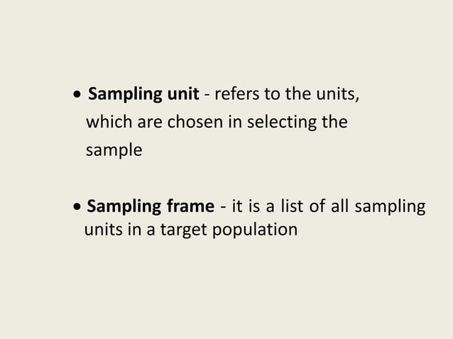 Theory of sampling | PPT