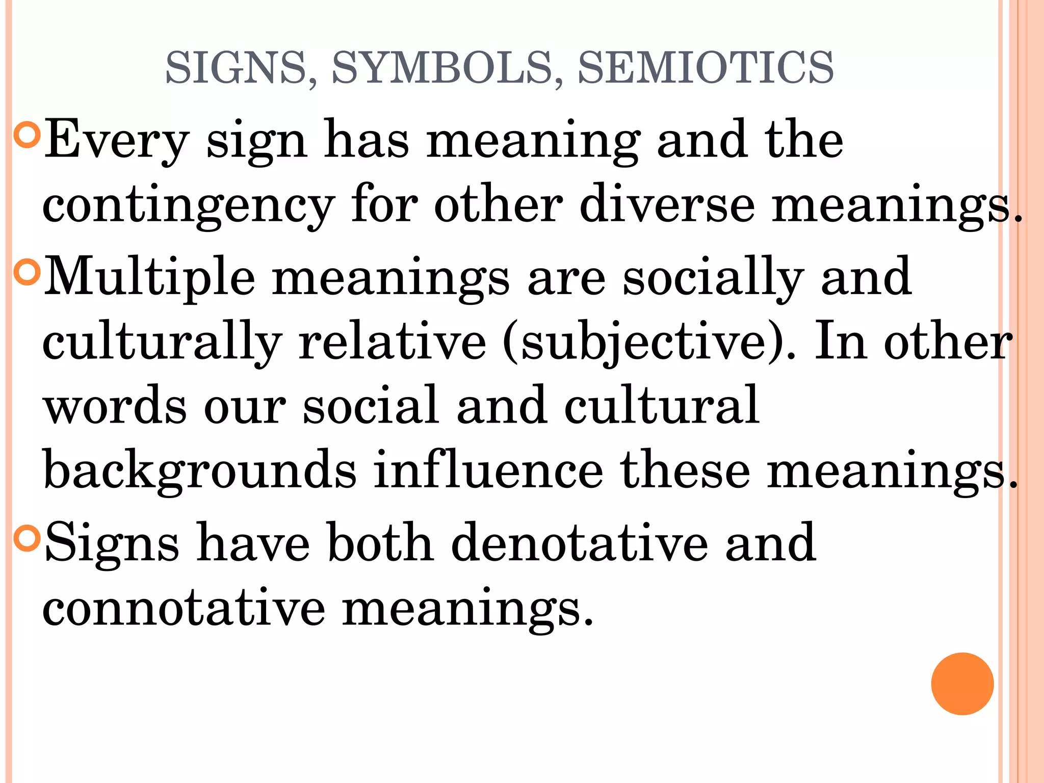 Theory Of Semiotics | PPT