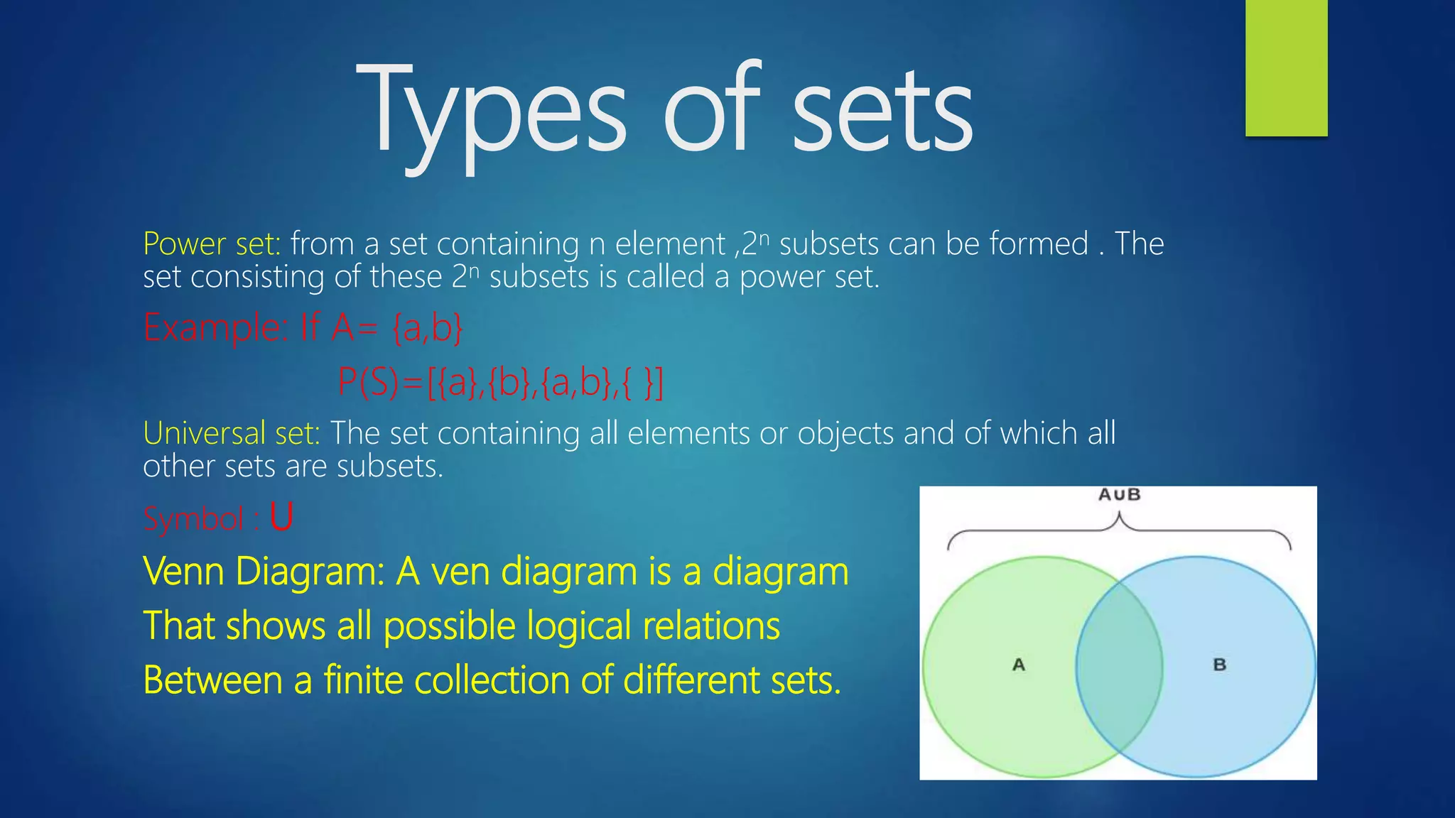 Theory of sets | PPTX