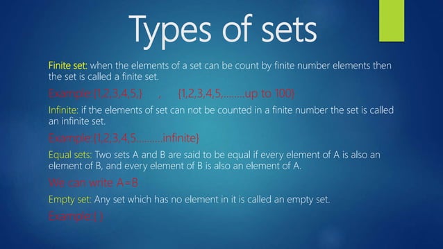 Theory of sets | PPT