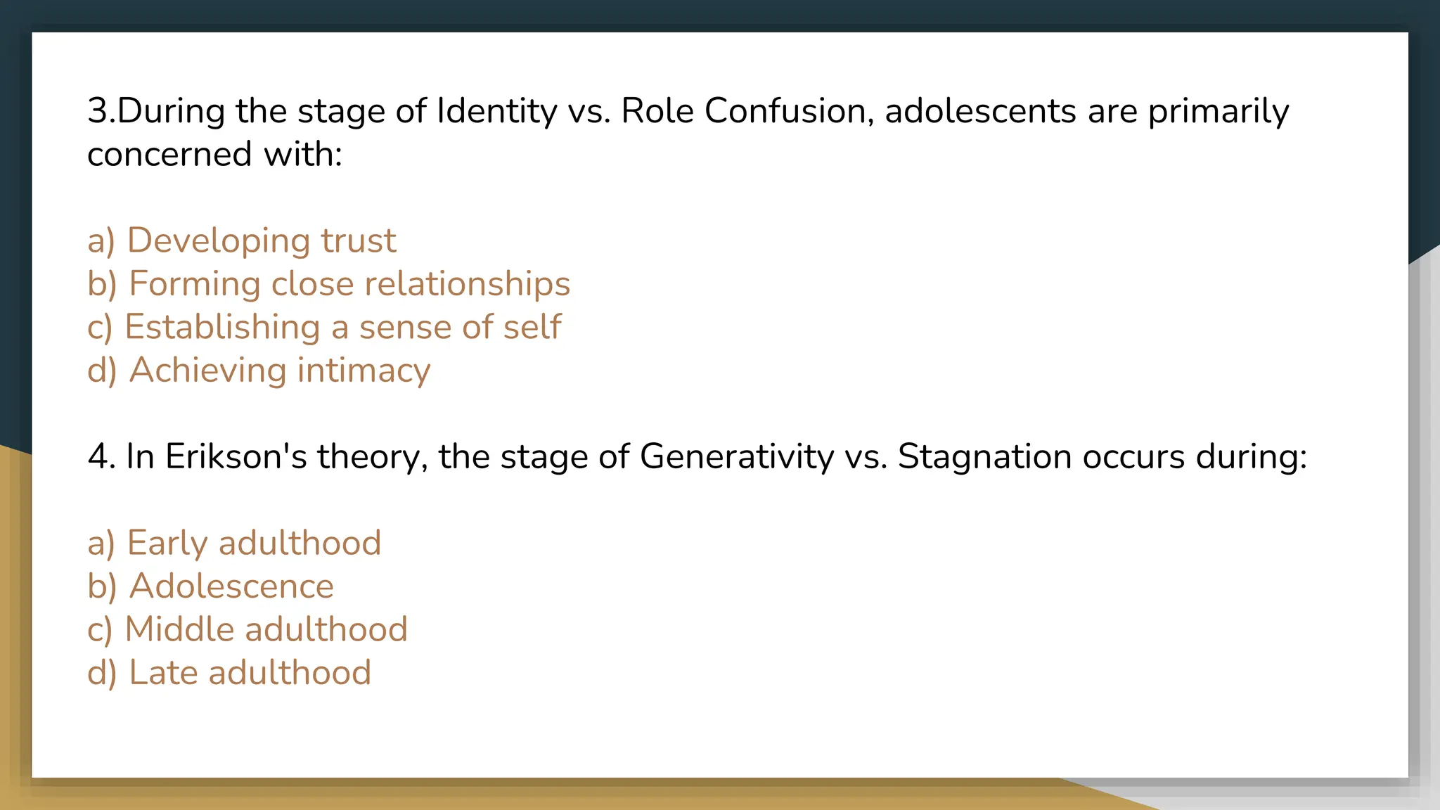 Theory of Social and Emotional development by Erickson- Concept and ...