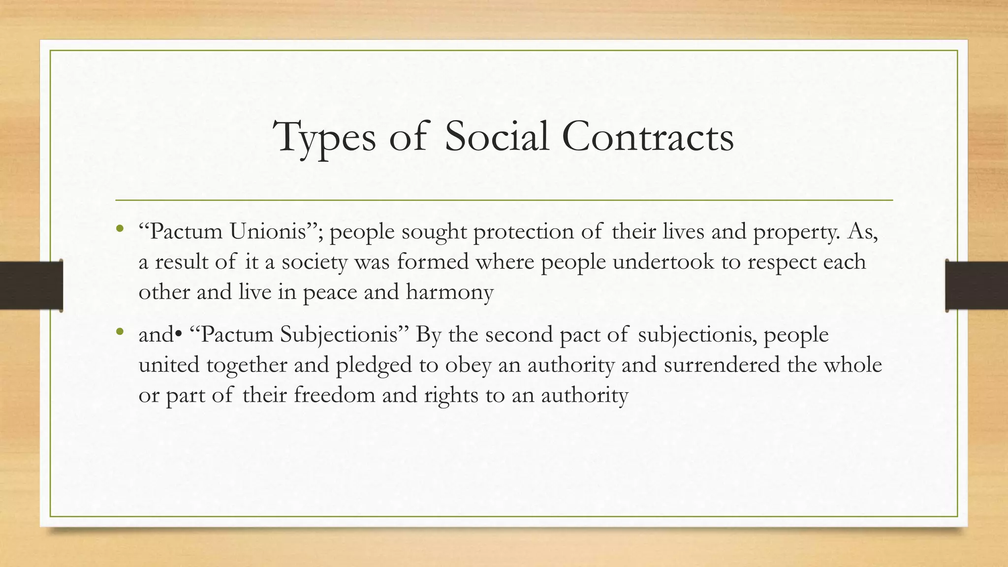 Theory of social contract | PPTX