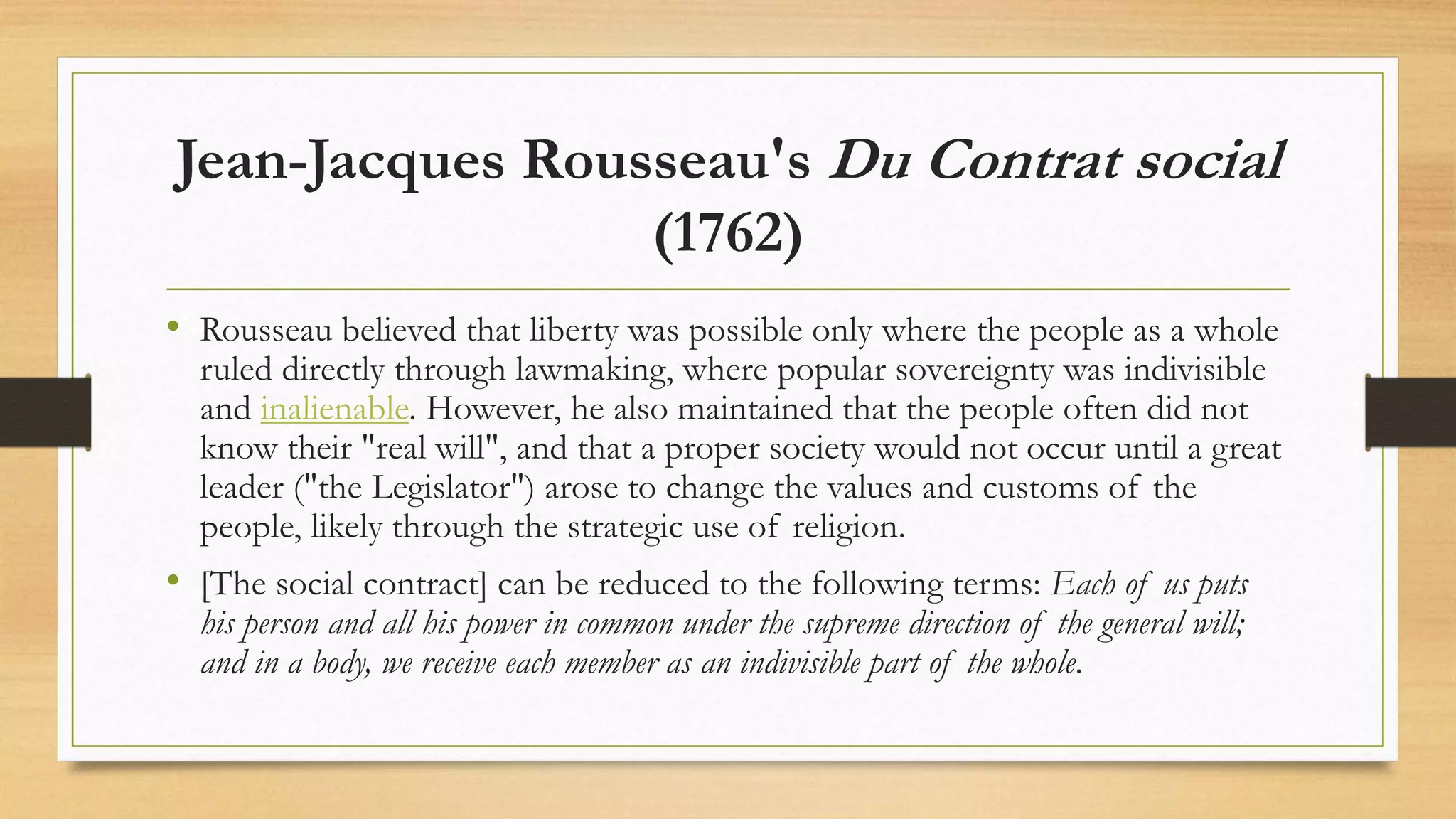 Theory of social contract | PPTX