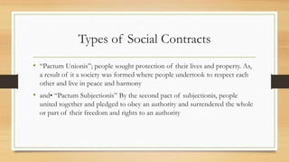 Theory of social contract | PPTX