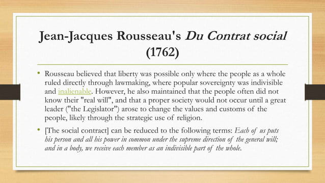 Theory of social contract | PPTX | Law