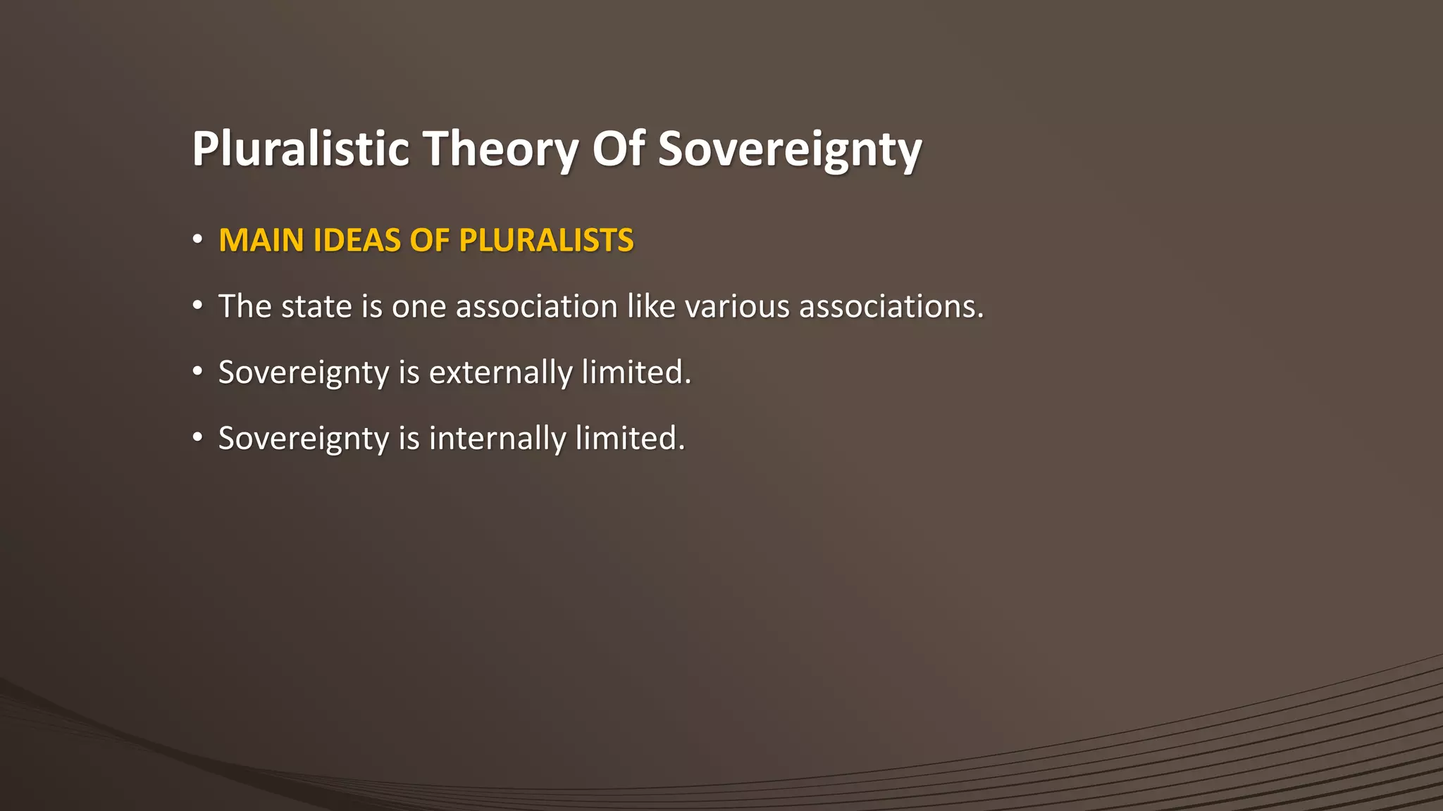 Theory of sovereignty | PPTX