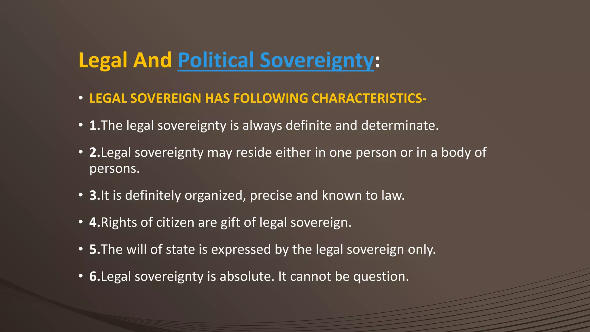 Theory of sovereignty | PPTX